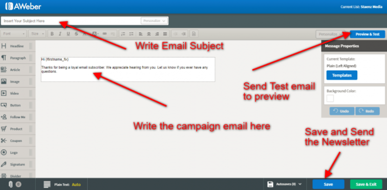 Step by Step Guide on How to Use Aweber Autoresponder for Email ...